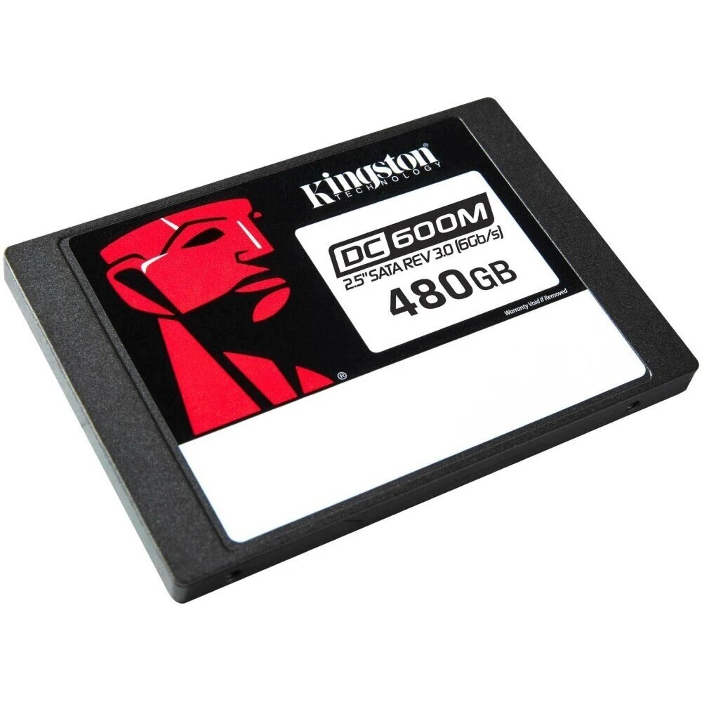 Серверный SSD Kingston DC600M, 480GB, 2.5" 7mm, SATA3, 3D TLC, R/W 560/470MB/s, IOPs 94 000/41 000,