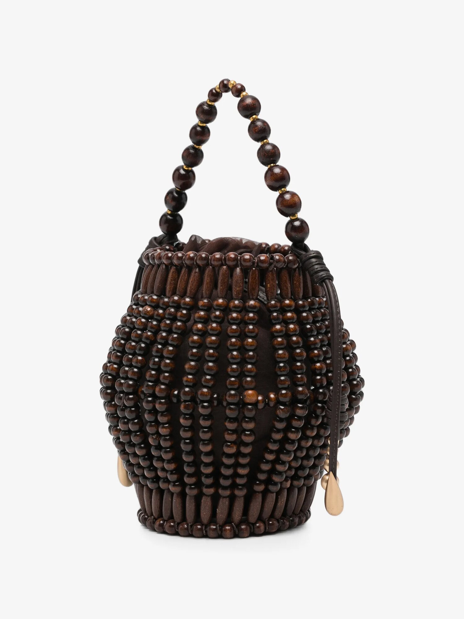 Сумка Cult Gaia Lanterna beaded top-bucket bag — фото 1