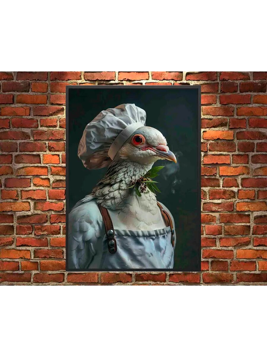 Приготовление голубя из птицы 2, Плакат 30x42см
