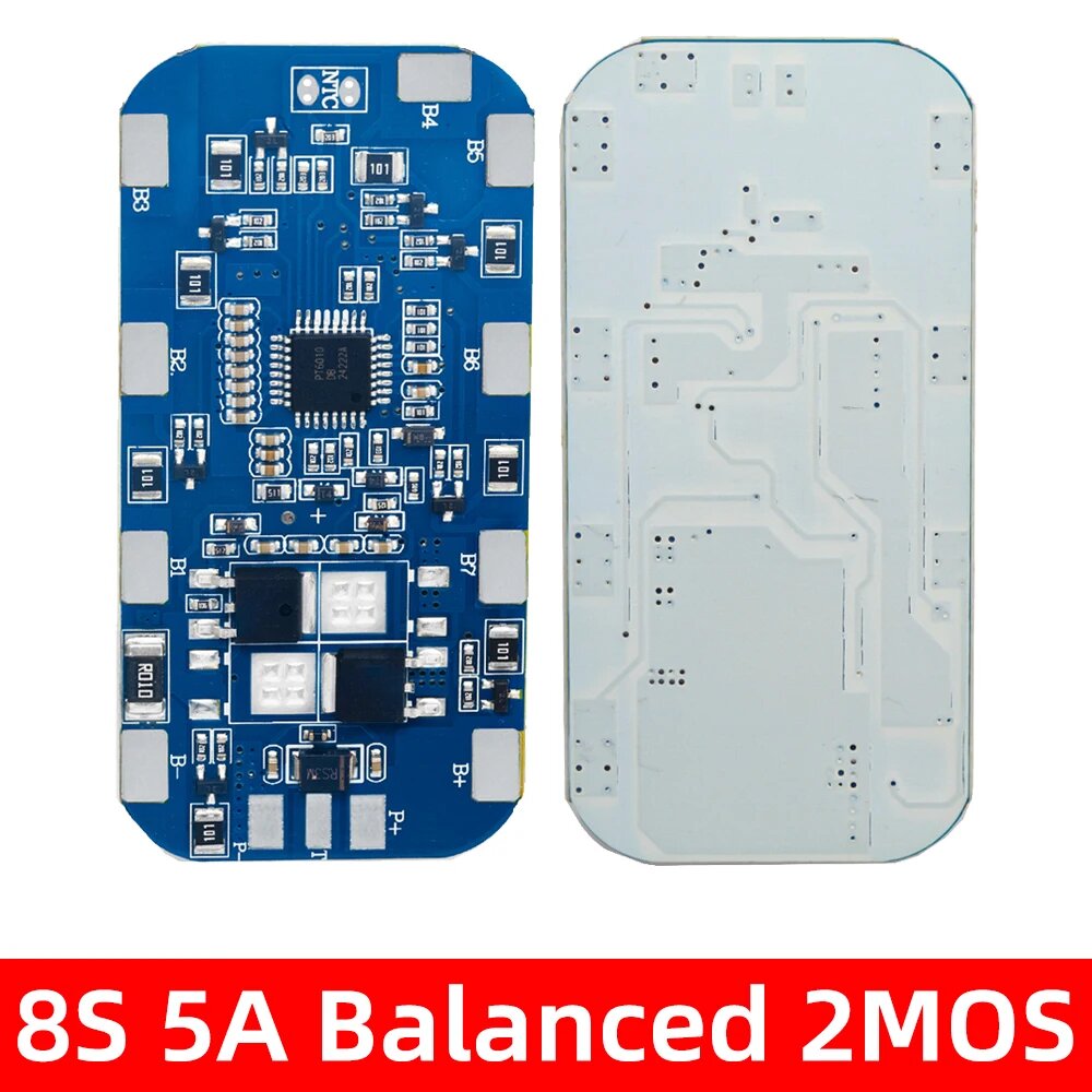 BMS плата защиты LiFePO4 8S 24В 5А/10А