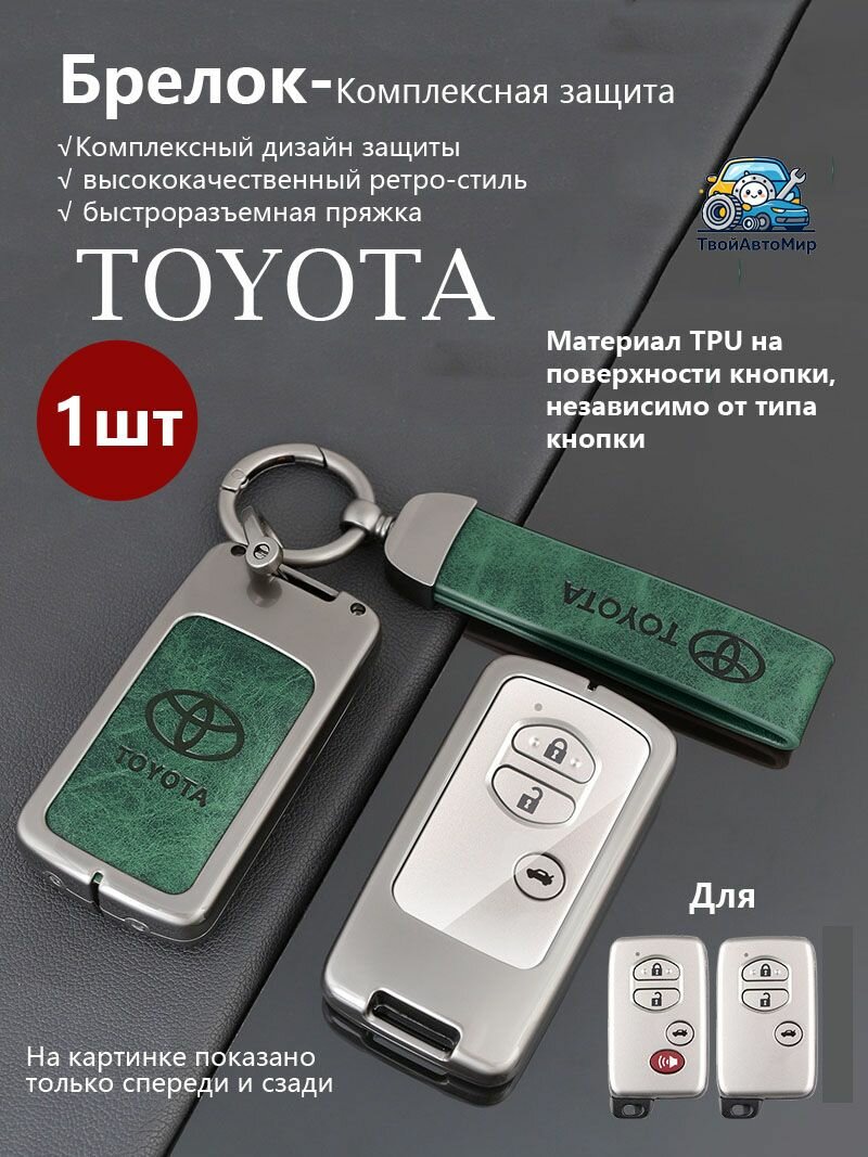 Чехол для ключа Тойота Camry RAV4 Highlander Corolla Crown Reiz Mark X 2005-2018, прозрачный TPU чехол из сплава для смарт-ключа Тойота, автотовары