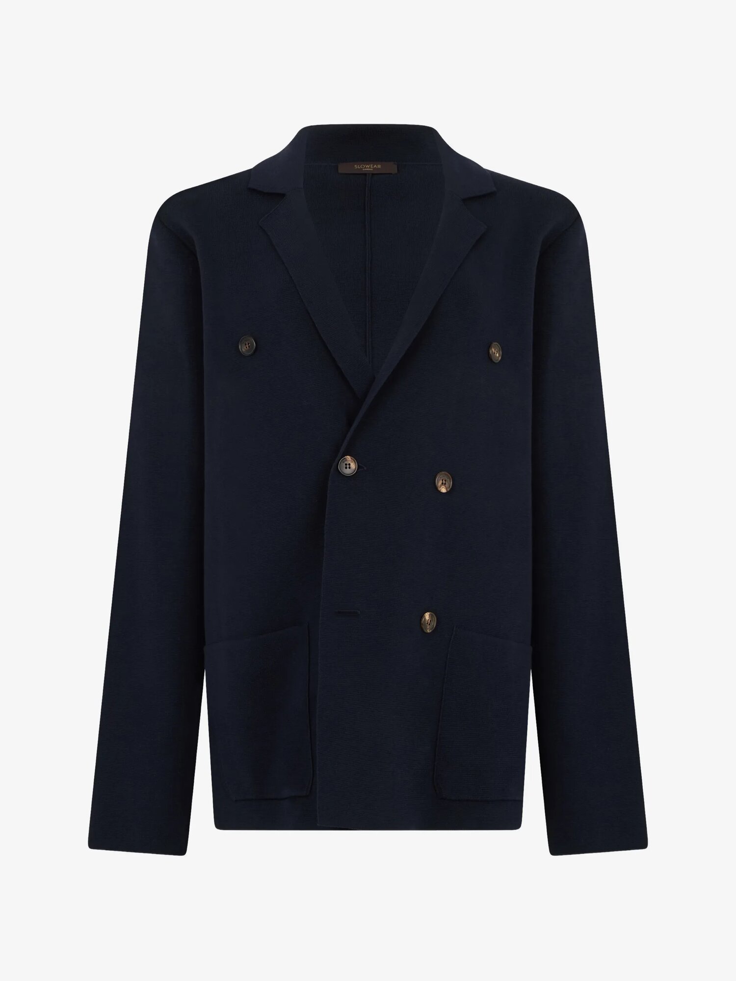 Пиджак Double-breasted knitted blazer