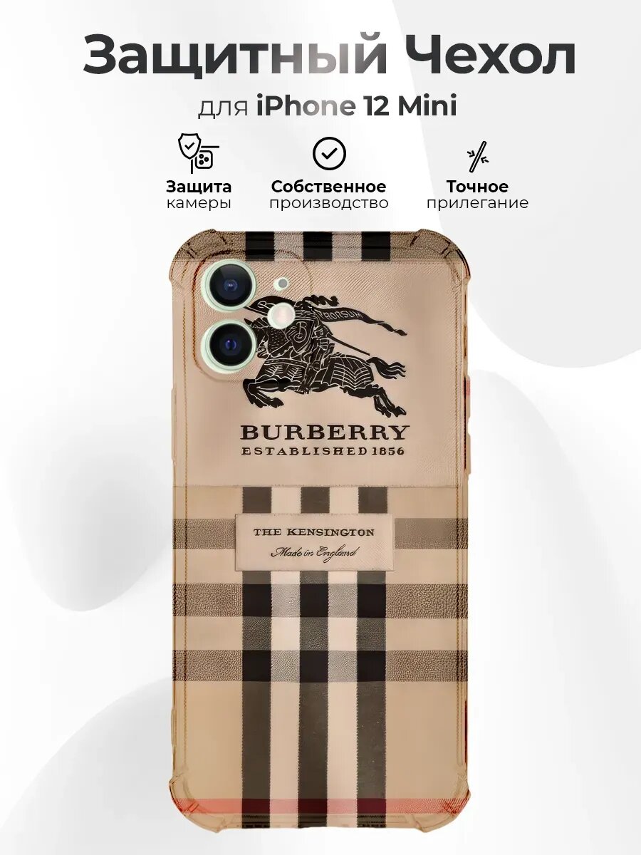 Чехол на IPHONE 12 MINI с принтом BURBERRY
