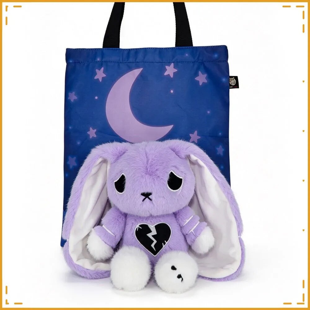 Мягкая игрушка Кролик Депрессия V2 Лаванда 28 см, плюшевый зайка Plushie Dreadfuls