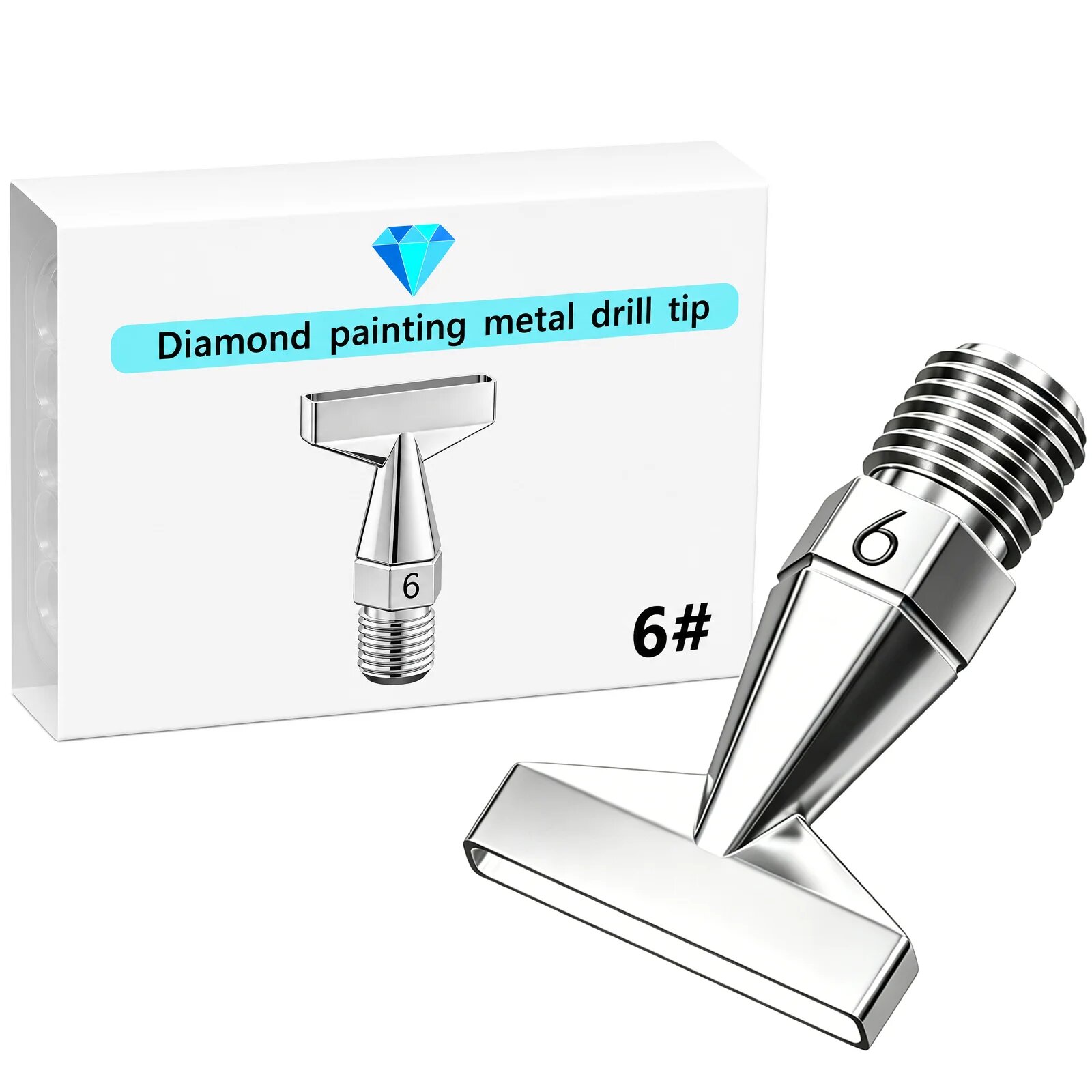 Насадки из металлического сплава для алмазной вышивки New 6 Pen Tips