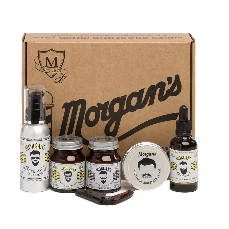 Morgans Pomade Подарочный набор для ухода за бородой и усами 1 шт