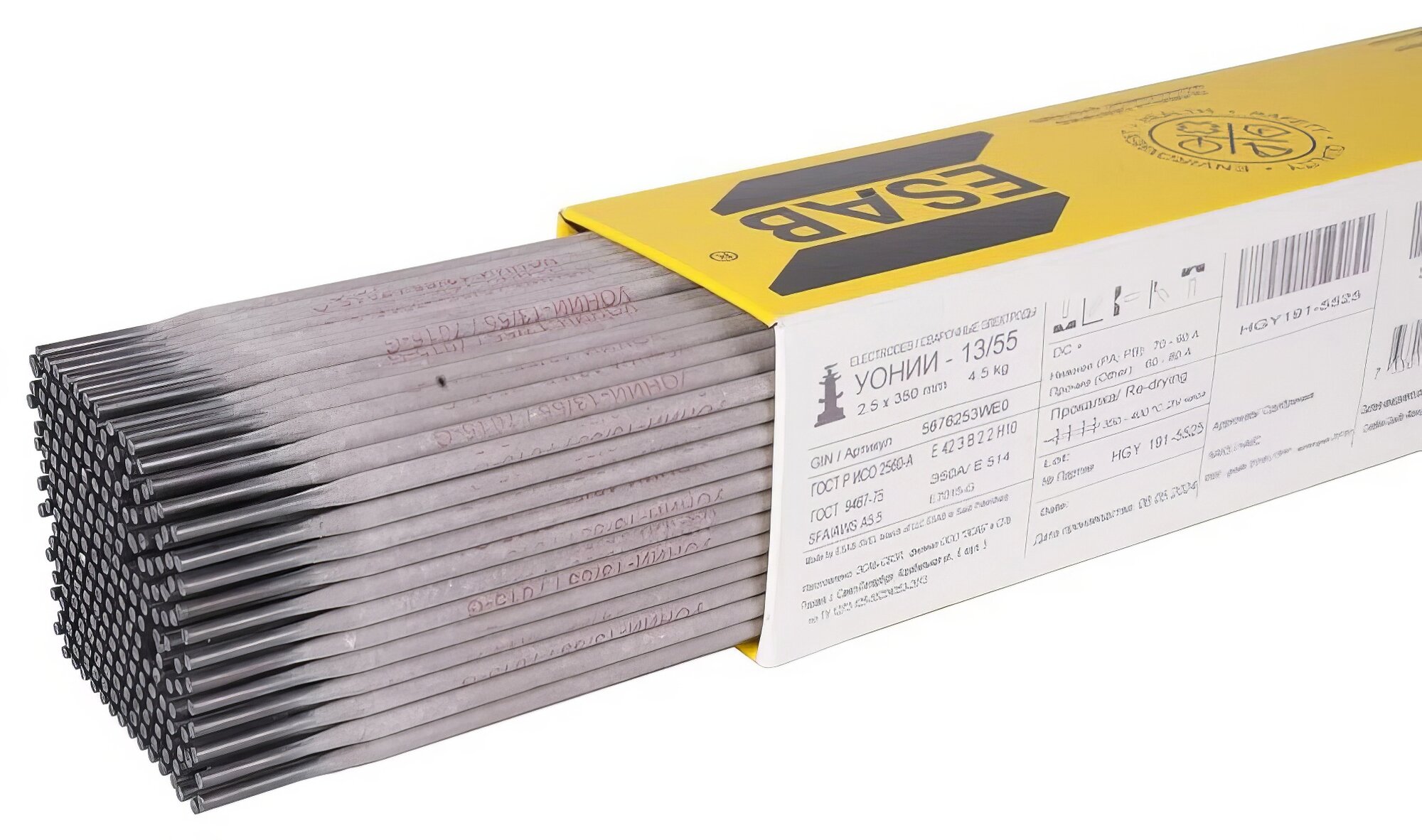 Сварочные электроды Esab УОНИ 13/55 d2,5 мм 4,5 кг (5676253WE0)