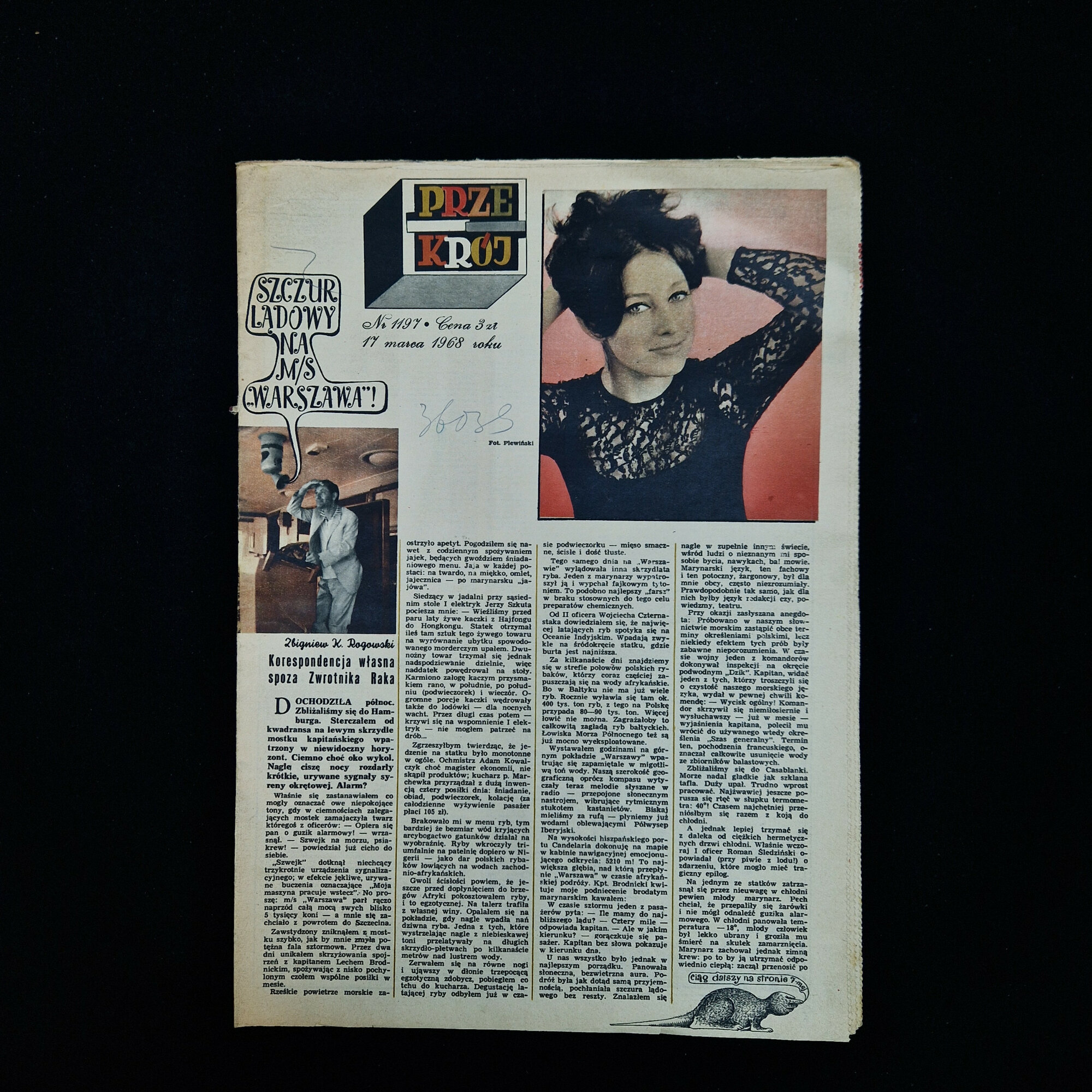 Журнал винтажный, СССР. Польское издание Przekrój, номер 1197 от 17 марта 1968 года