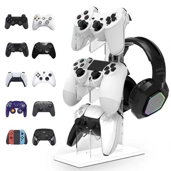 VIKEFON Подставка для геймпадов 3 уровня Белый, WHITE