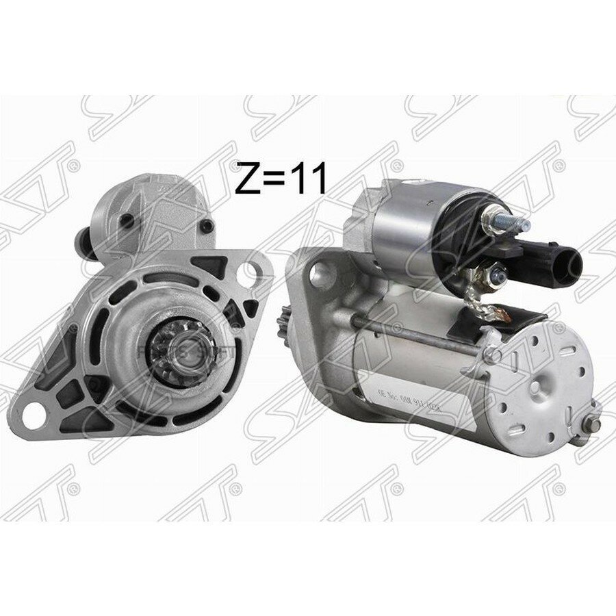 Стартер Audi A3 08-19 / Skoda Octavia 04-20 (1,2 kW/ Z11) от официального дистрибьютора, SAT, артикул ST0AM911023KN
