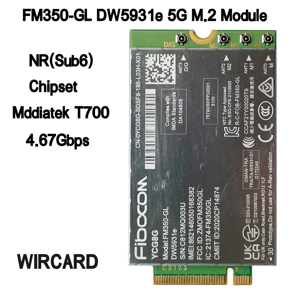 HUASJ FM350-GL DW5931e 5G Модуль для ноутбука