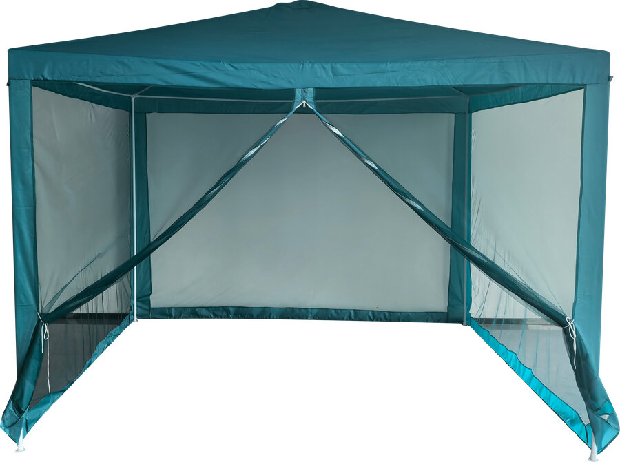 Тент с антимоскитными сетками Actiwell, 3. ОМ78PL-N, 3x3 м с водоотталкивающим покрытием
