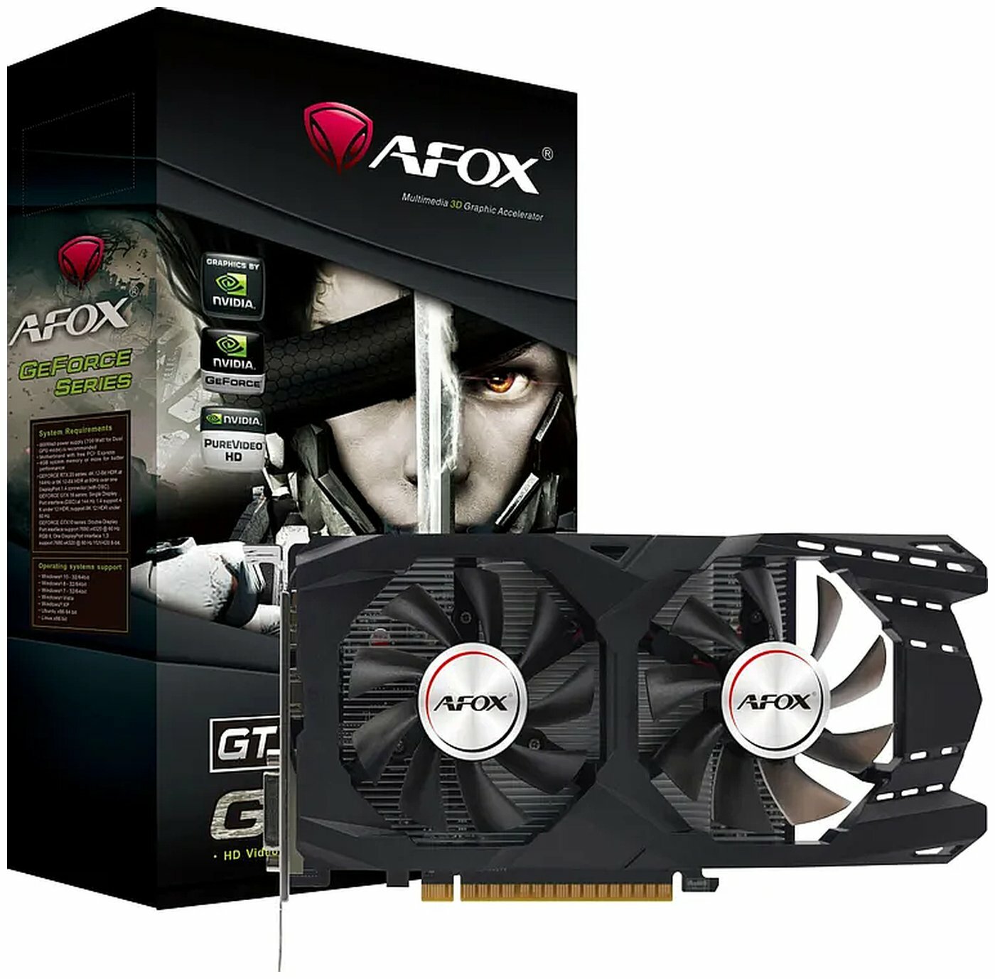 Видеокарта Afox GeForce GTX 1050 Ti 4GB (AF1050TI-4096D5H7-V9)