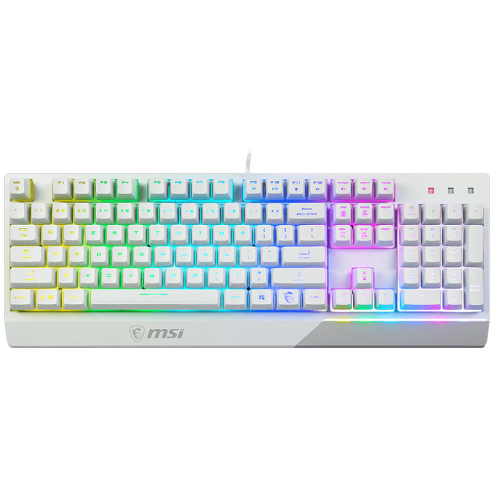 Клавиатура проводная компьютерная GK30 белый USB Multimedia