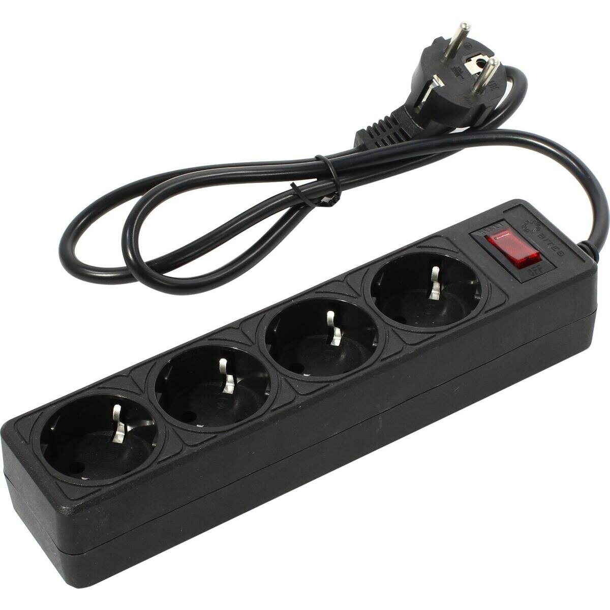 Сетевой фильтр 5bites Black <1м> ( 4 розетки )