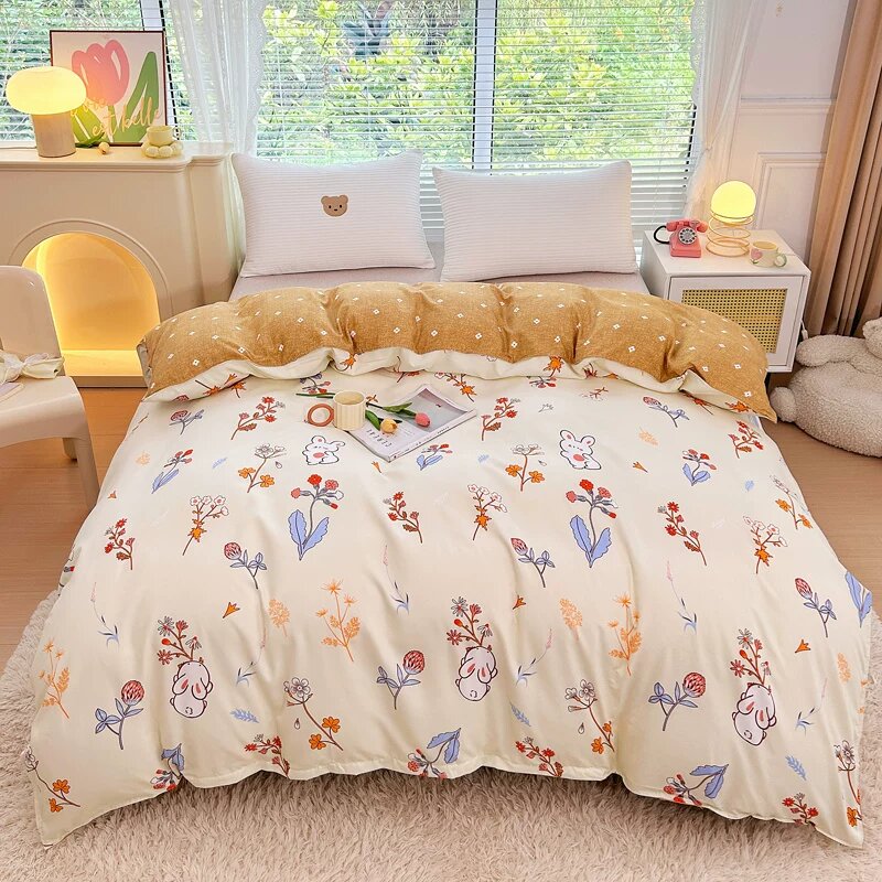 Пододеяльник из стираного хлопка, цельное утолщенное матовое одеяло 150x200x230, одноместное и двойное пододеяльник из