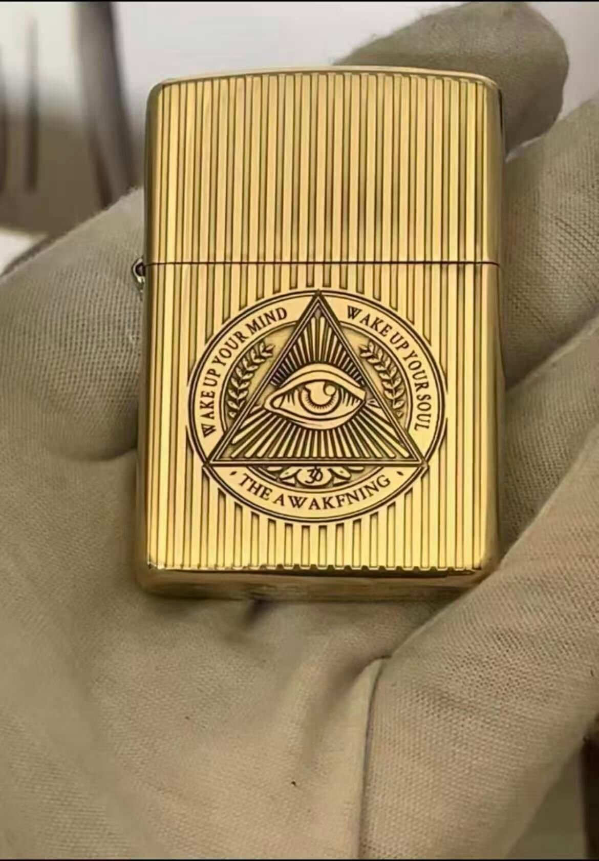 Zippo, в стиле "Око Круса", пустая(без заправки)