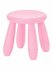 Детский табурет IKEA MAMMUT, пластиковый, 30 см, цвет розовый