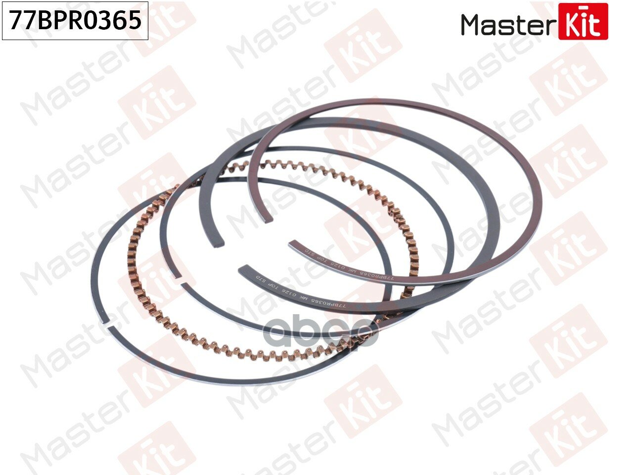 Кольца поршневые (к-т на 1 поршень) (STD) MasterKit арт. 77BPR0365