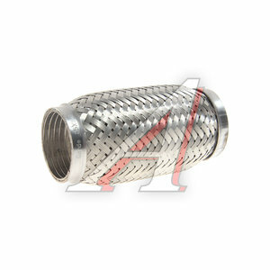 Гофра глушителя 55x150 в 3-ой оплетке interlock нержавеющая сталь OLDIM