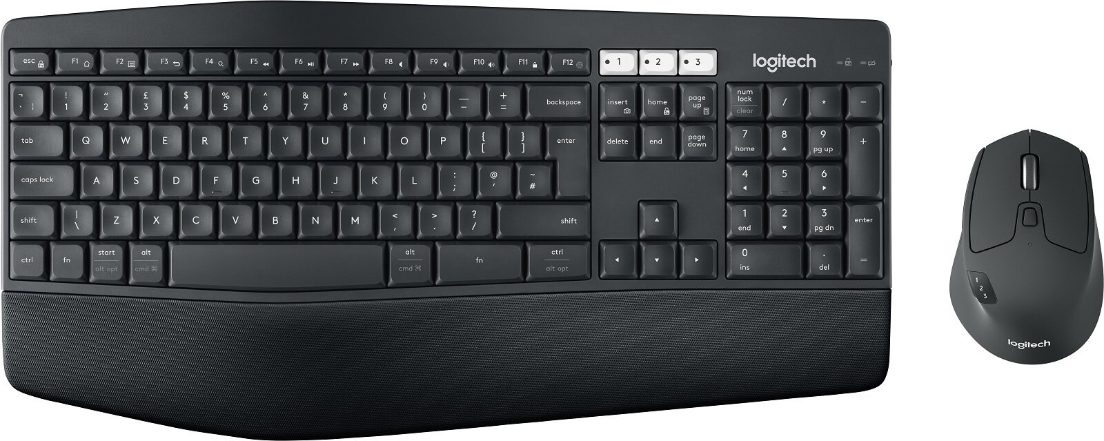 Logitech MK850 Беспроводной комплект мышь + клавиатура, русская раскладка, черный