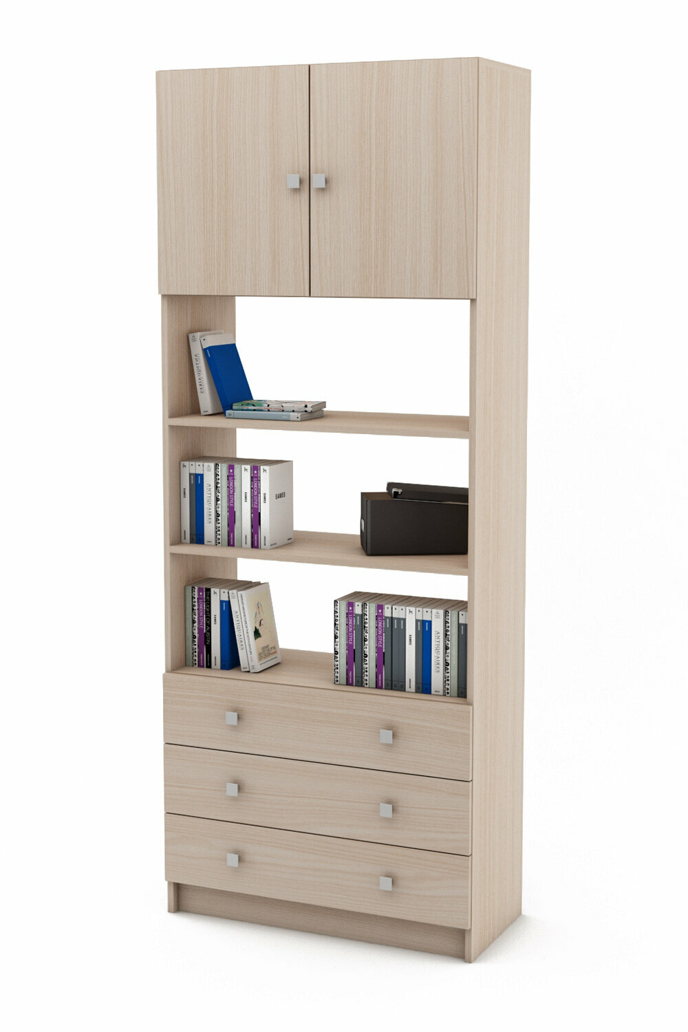Стеллаж деревянный для книг Бостон (Лондон) 8, ЛДСП, 203x80x38 см