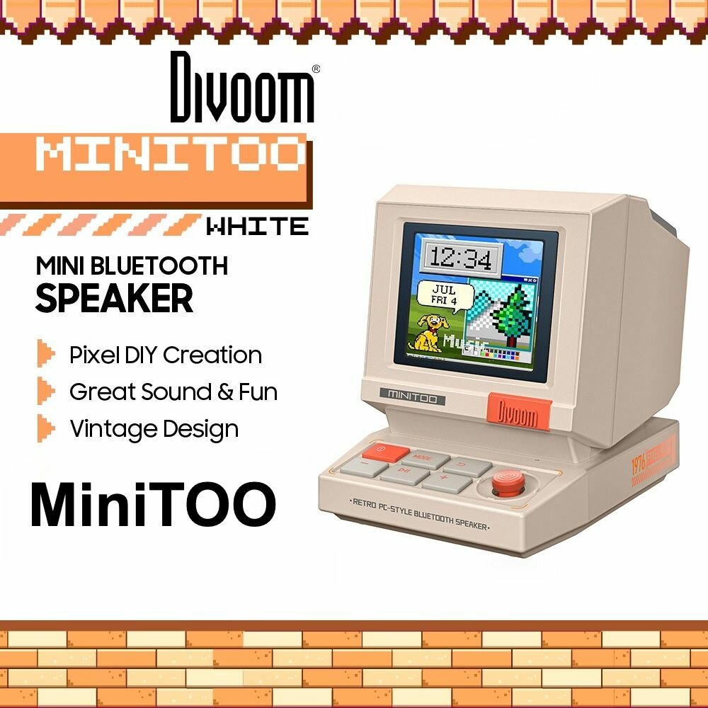 DIVOOM MiniTOO Пиксельный динамик мини-компьютера