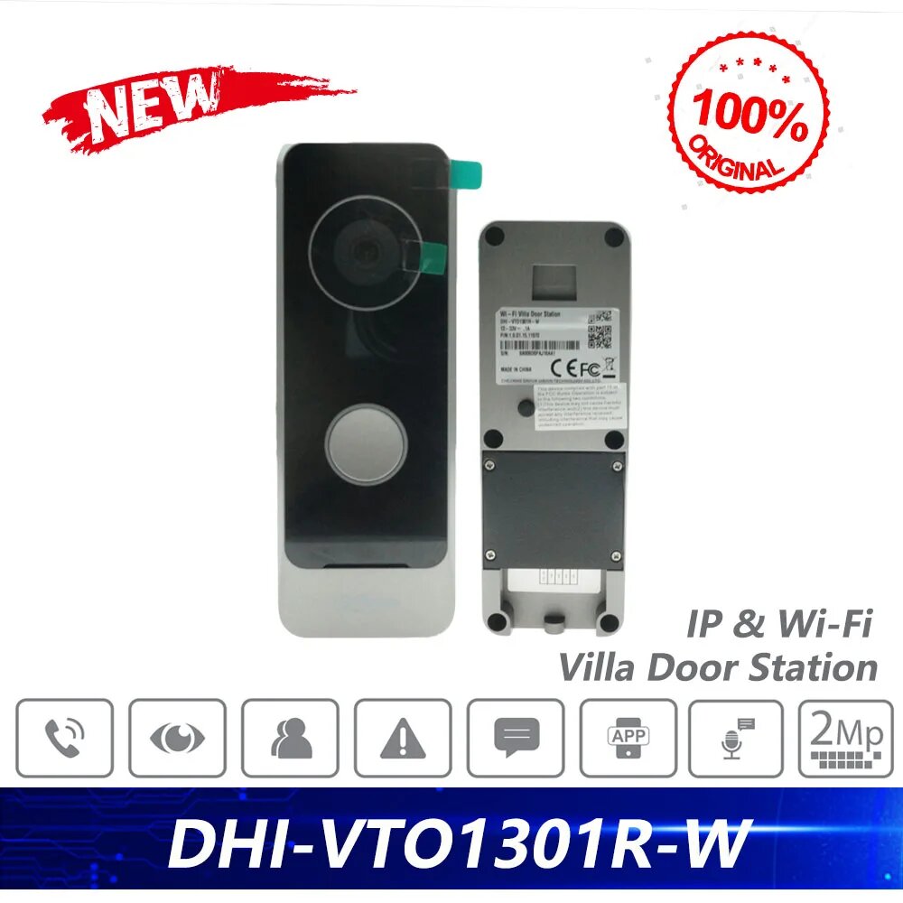 Dahua DHI-VTO1301R-W Wi-Fi домофон для виллы