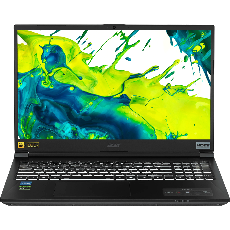 Ноутбук ACER Aspire7 A715-59G-53YS, 15.6" (1920×1080, матовый IPS), Intel Core 5 210H (2.2 ГГц), 16 ГБ, 512 ГБ SSD, NVIDIA GeForce RTX 3050 (6 ГБ)