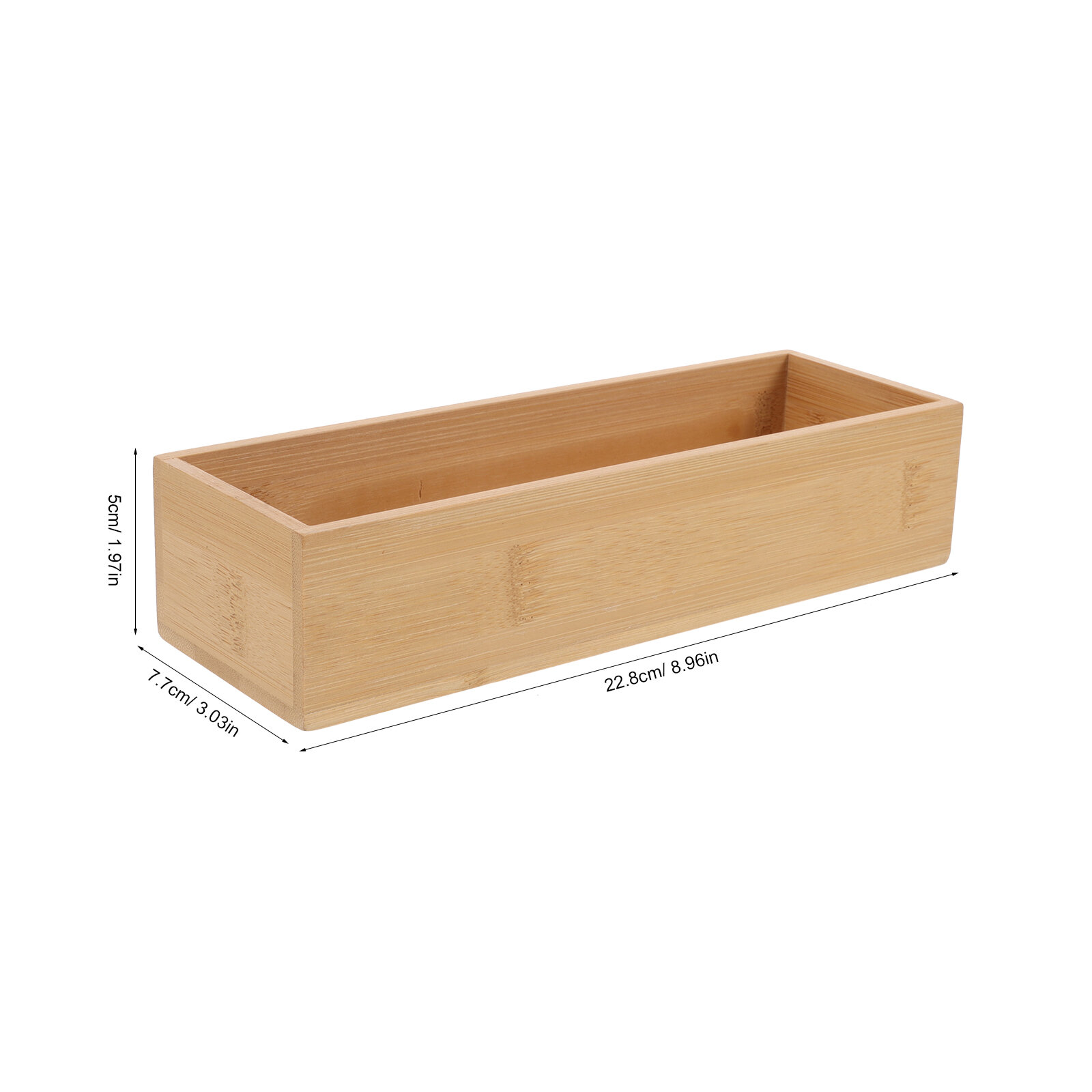 Деревянная Коробка Для Хранения Без Крышки 22.80X7.70X5.00Cm