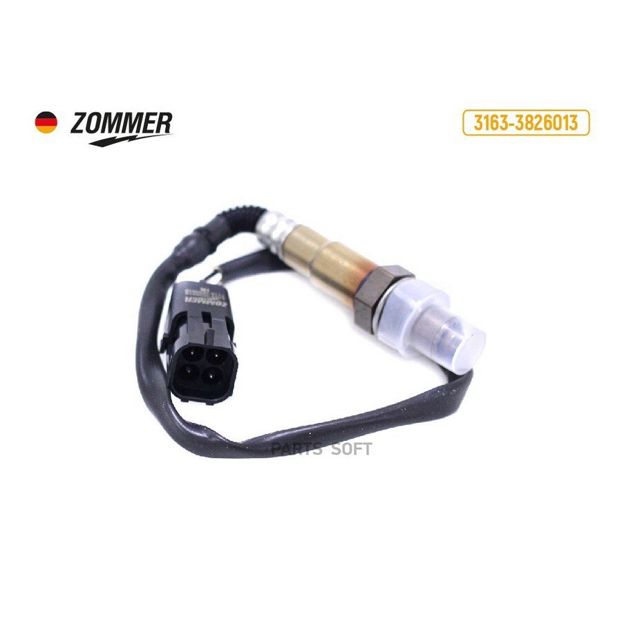 Датчик кислородный 2108-12,1117-19,2170-72 L-зонд (инж), УАЗ 3163 ZOMMER от официального дистрибьютора, ZOMMER, артикул 31633826013