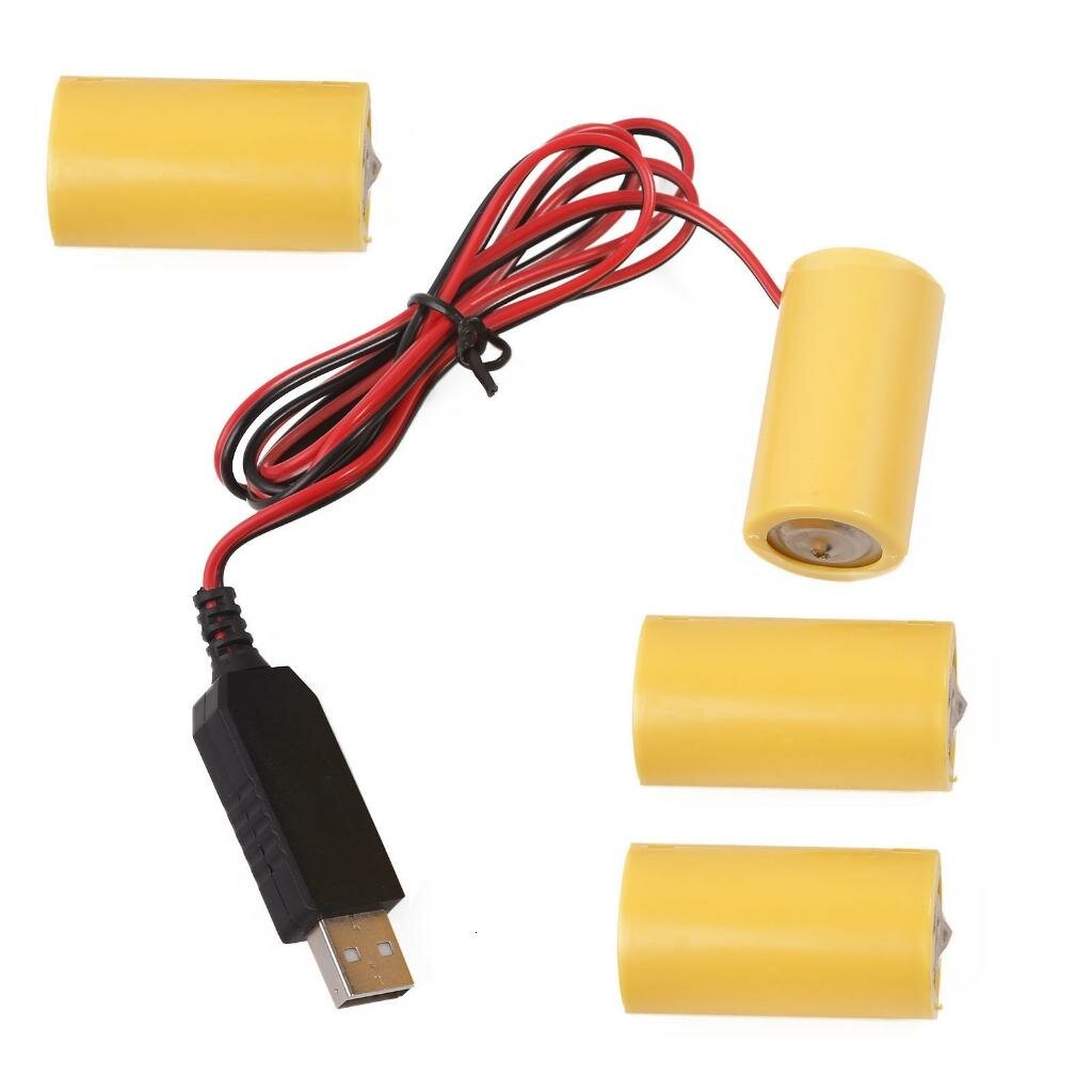 Адаптер питания USB для батареек LR14