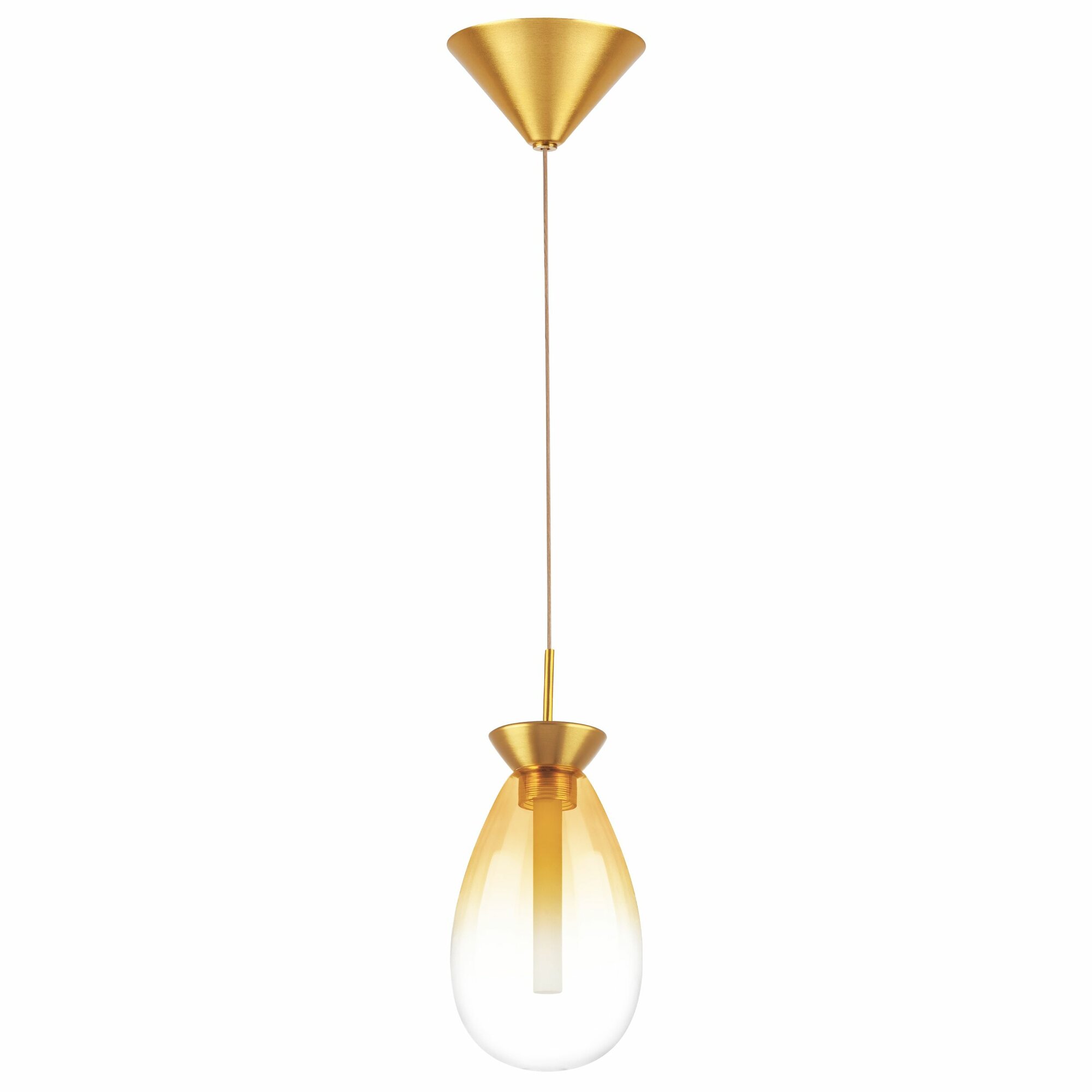 805113 Люстра COLORE LED 1х4W LM золото/янтарь 3000K