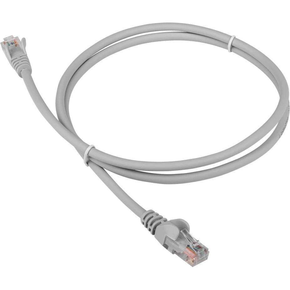 Патч корд LANMASTER LSZH UTP кат.5e, 0.5 м, серый (LAN-PC45/U5E-0.5-GY)