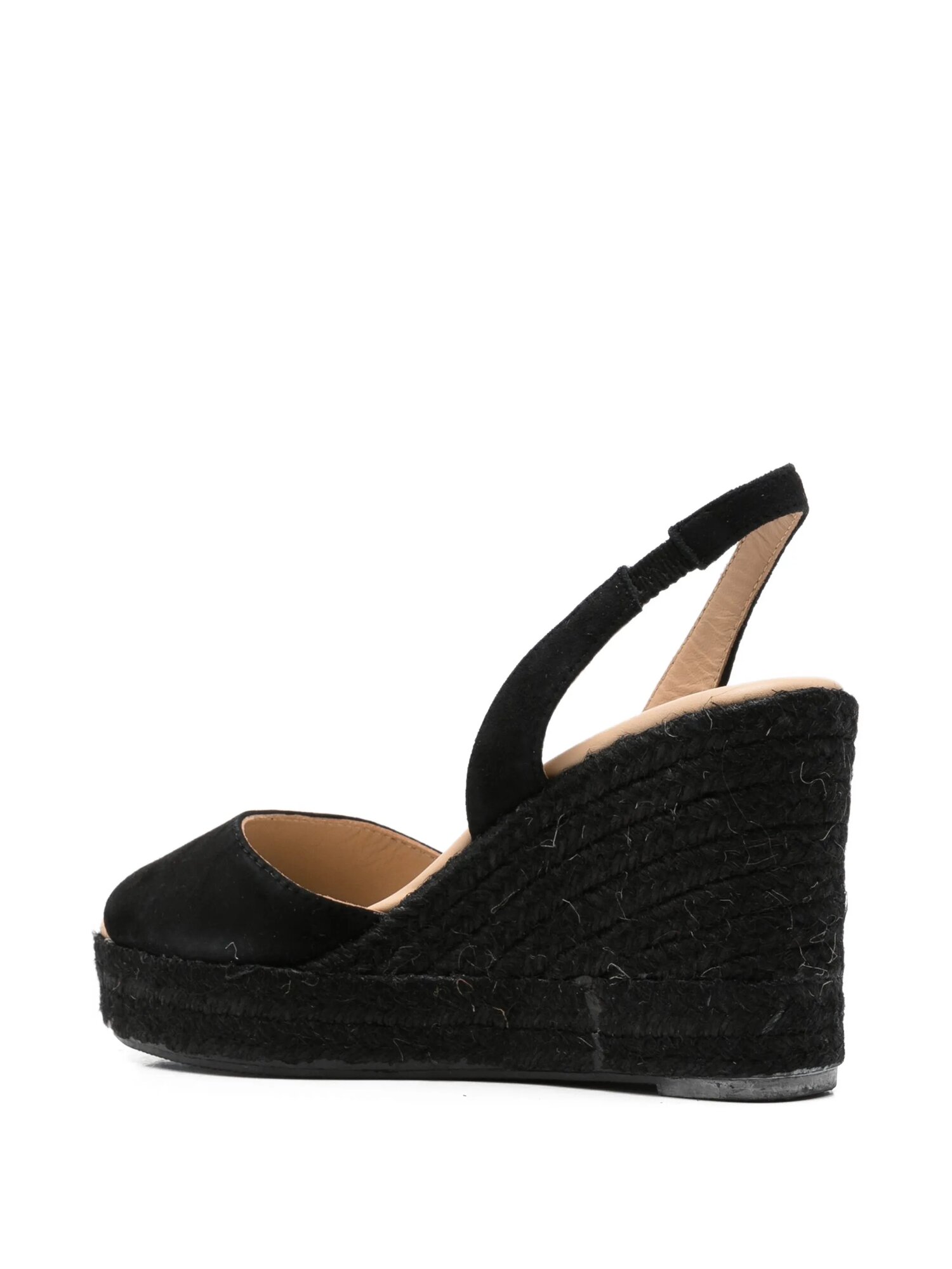 Эспадрильи Manebi Slingback wedge espadrilles, размер 38, black/black — фото 1