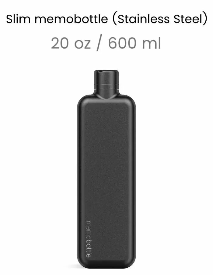Бутылка из нержавеющей стали Memobottle SLIM