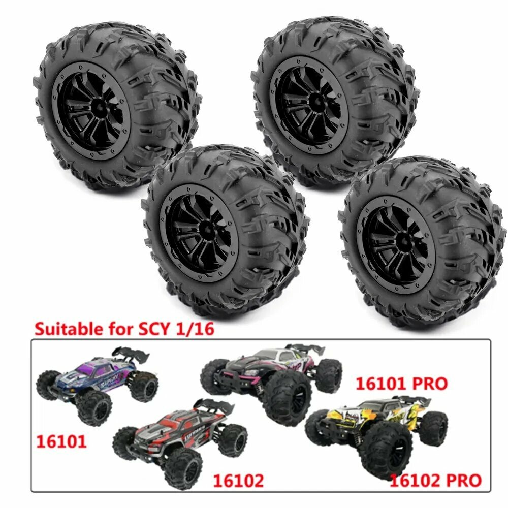 4 шт. 12 мм шестигранные колеса для грузовика Monster Truck для 1/16 SCY HBX Hyper Go