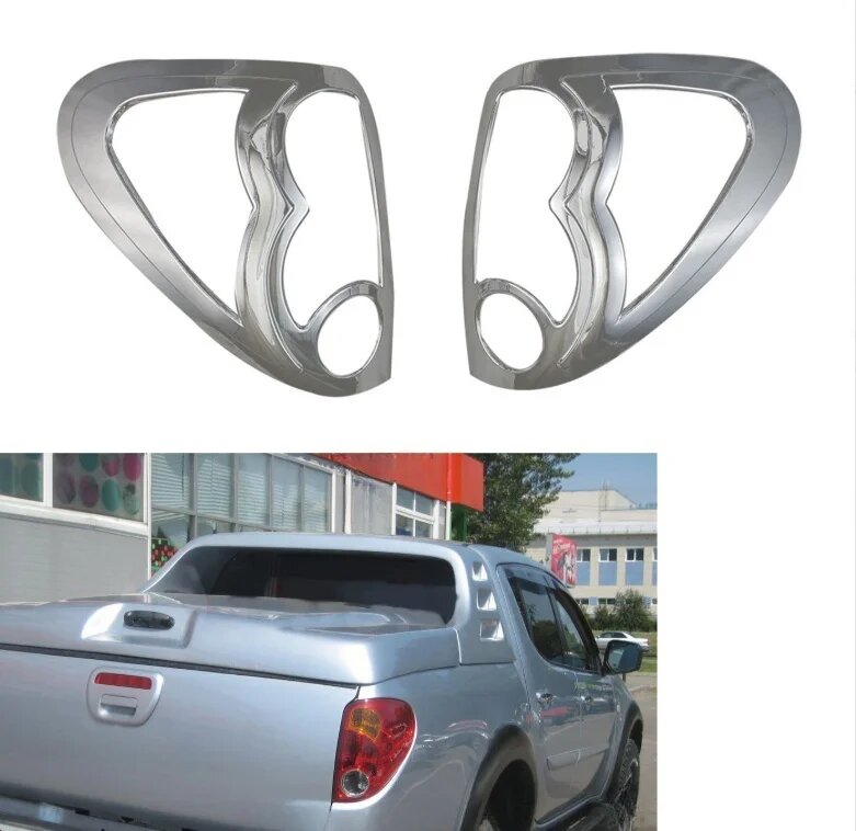 Крышка заднего фонаря для Mitsubishi L200 Triton 2006-2014, декоративная крышка заднего фонаря, декоративная рамка для фар