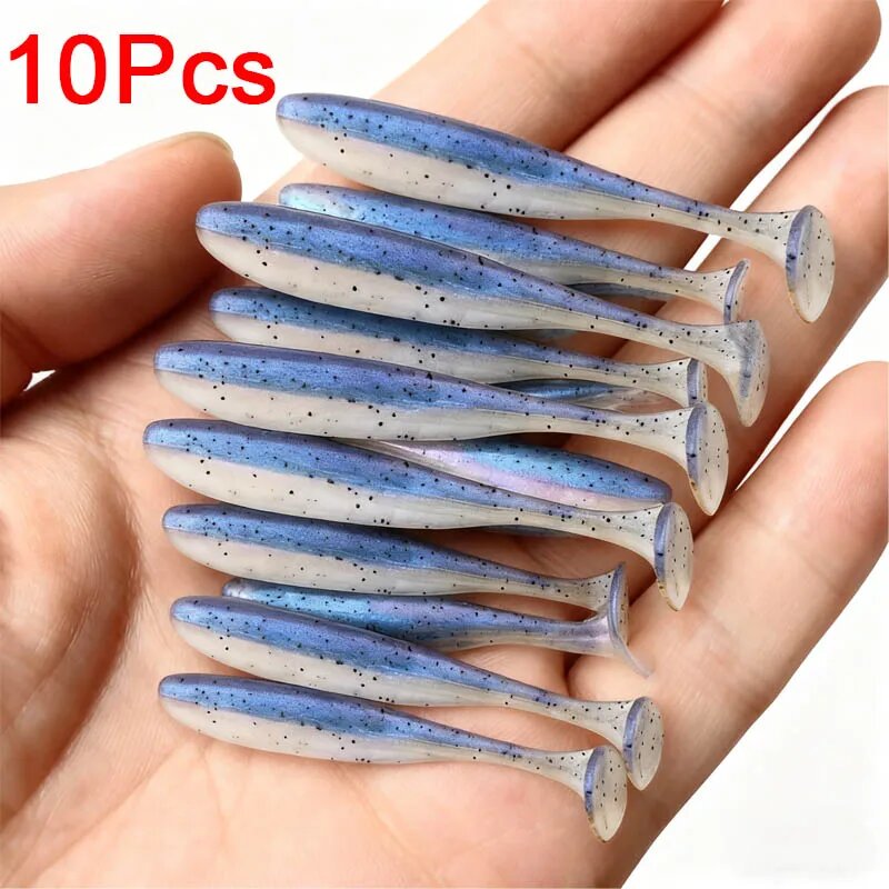 OUZEY микро мягкие рыболовные приманки T-tail червь 6.3cm1.6g