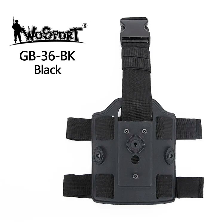 Тактическая ножная платформа-кобура для пистолета Glock Черный, GB-36 BK