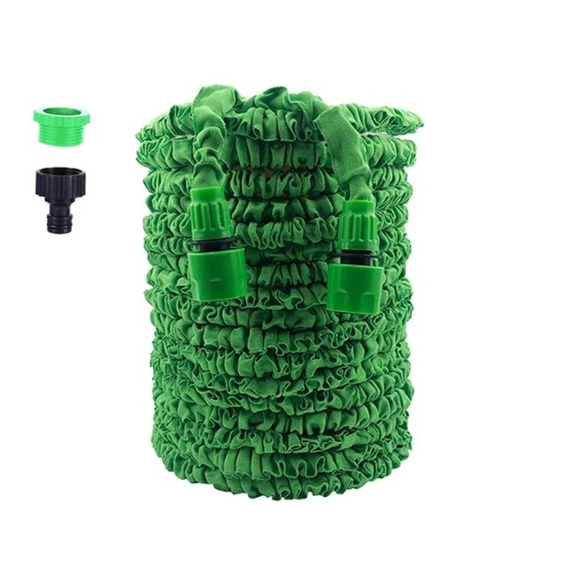 Растягивающийся садовый шланг 25-200 футов 75ft, Green Hose