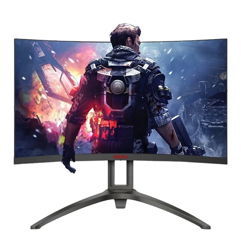 Монитор AOC AGON 165Гц 32-дюймовый кривой экран 1500R 2K IPS LCD для настольного компьютера, игровой дисплей для киберспорта AG323FCXE