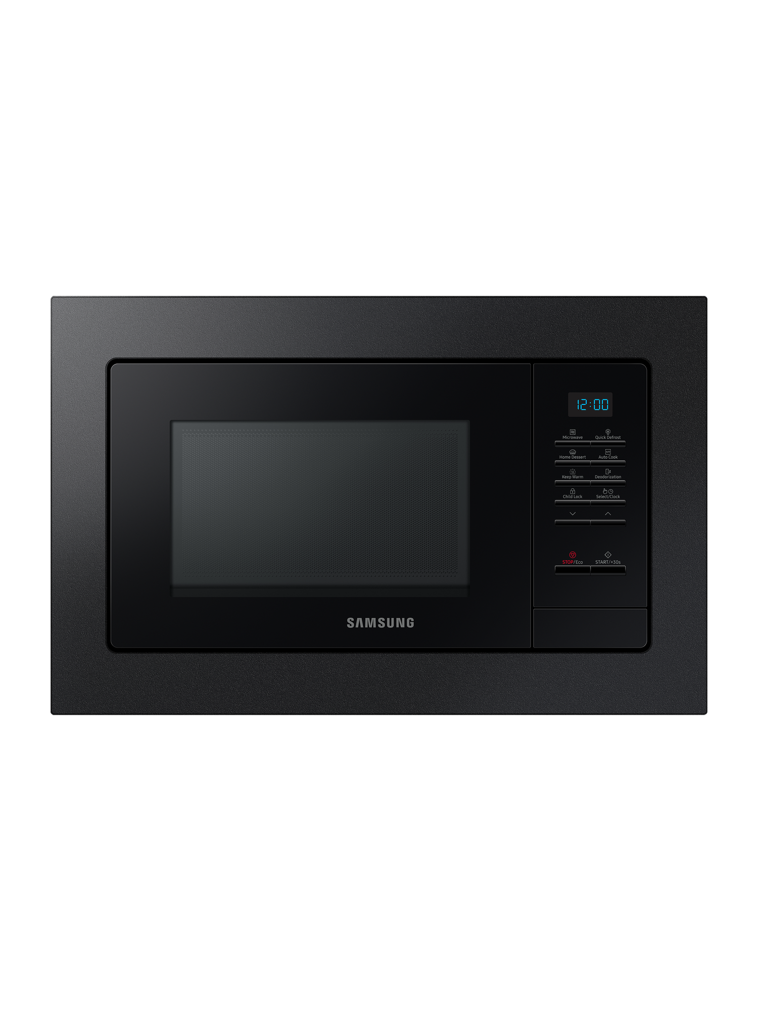 Микроволновая печь Samsung MS20A7013AB встраиваемая, 20 л, черная