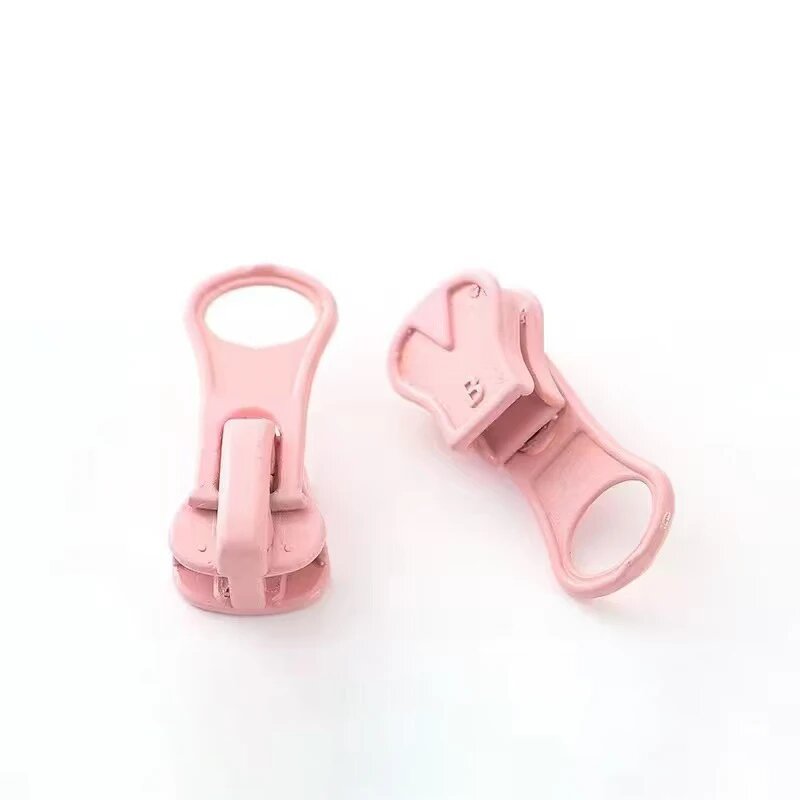 Металлические бегунки для молний 5#, набор из 10 штук Розовый, Pink