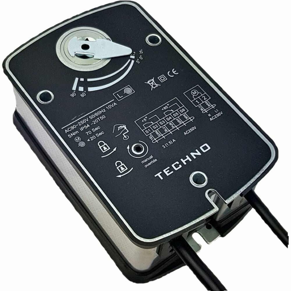 Противопожарный электропривод TECHNO SF-05DF/230V