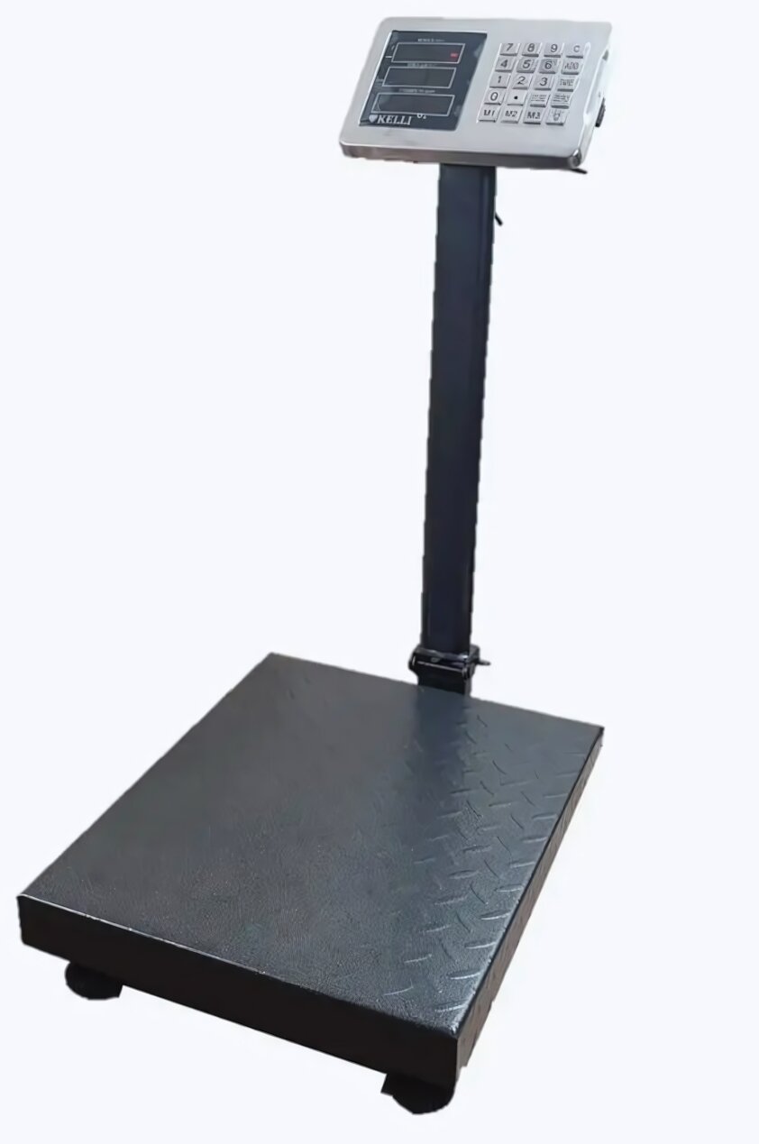 Весы торговые напольные KELLI KL-1527, до 300кг, точность 50г, LED-дисплей, для магазина