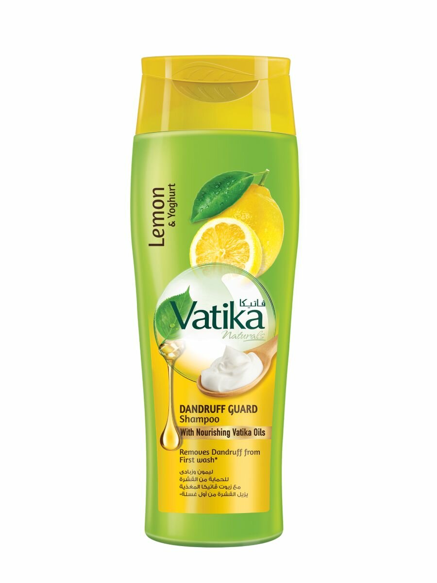Dabur Vatika Шампунь от перхоти с лимоном и йогуртом /Lemon & Yoghurt/ Дабур Ватика (Dandruff guard) 400 мл