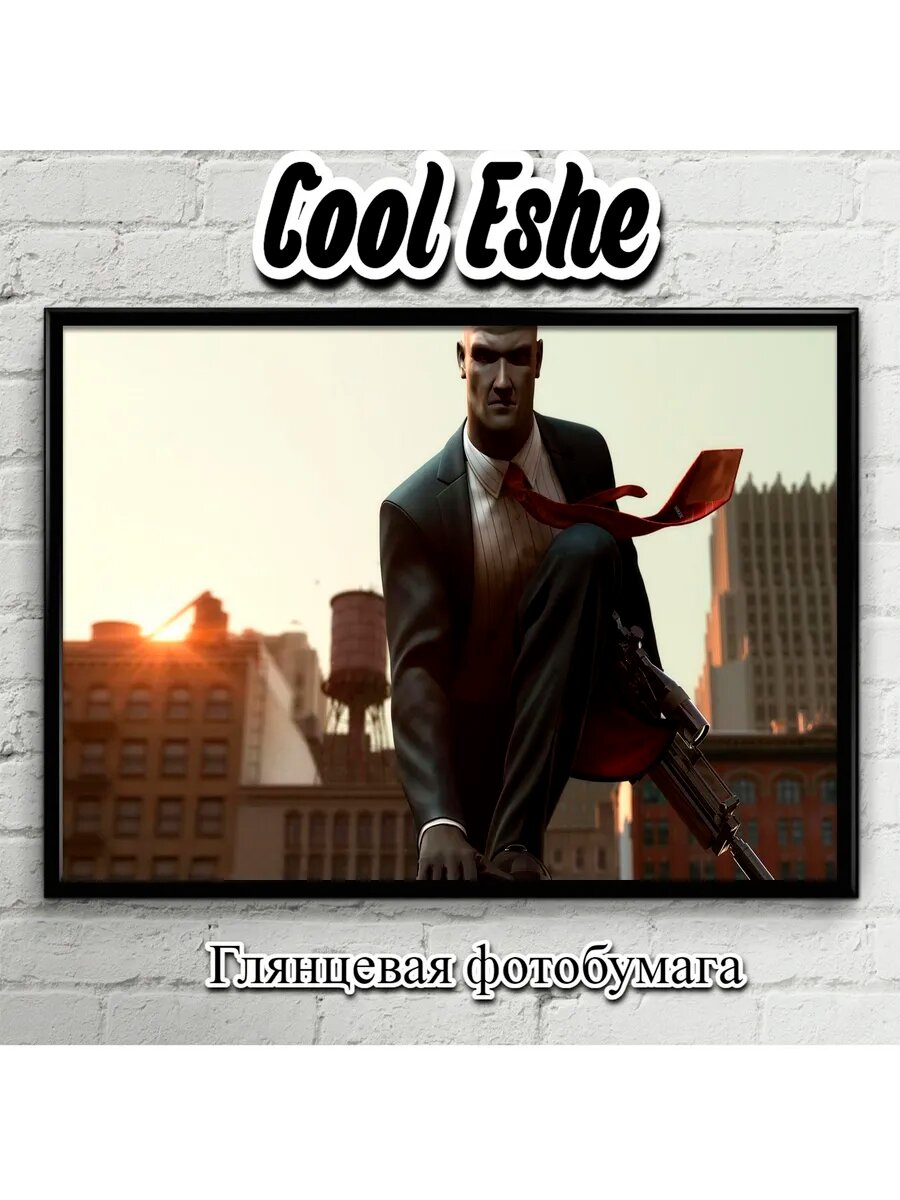 Плакат "hitman hitman blood money, кровавые деньги" А3