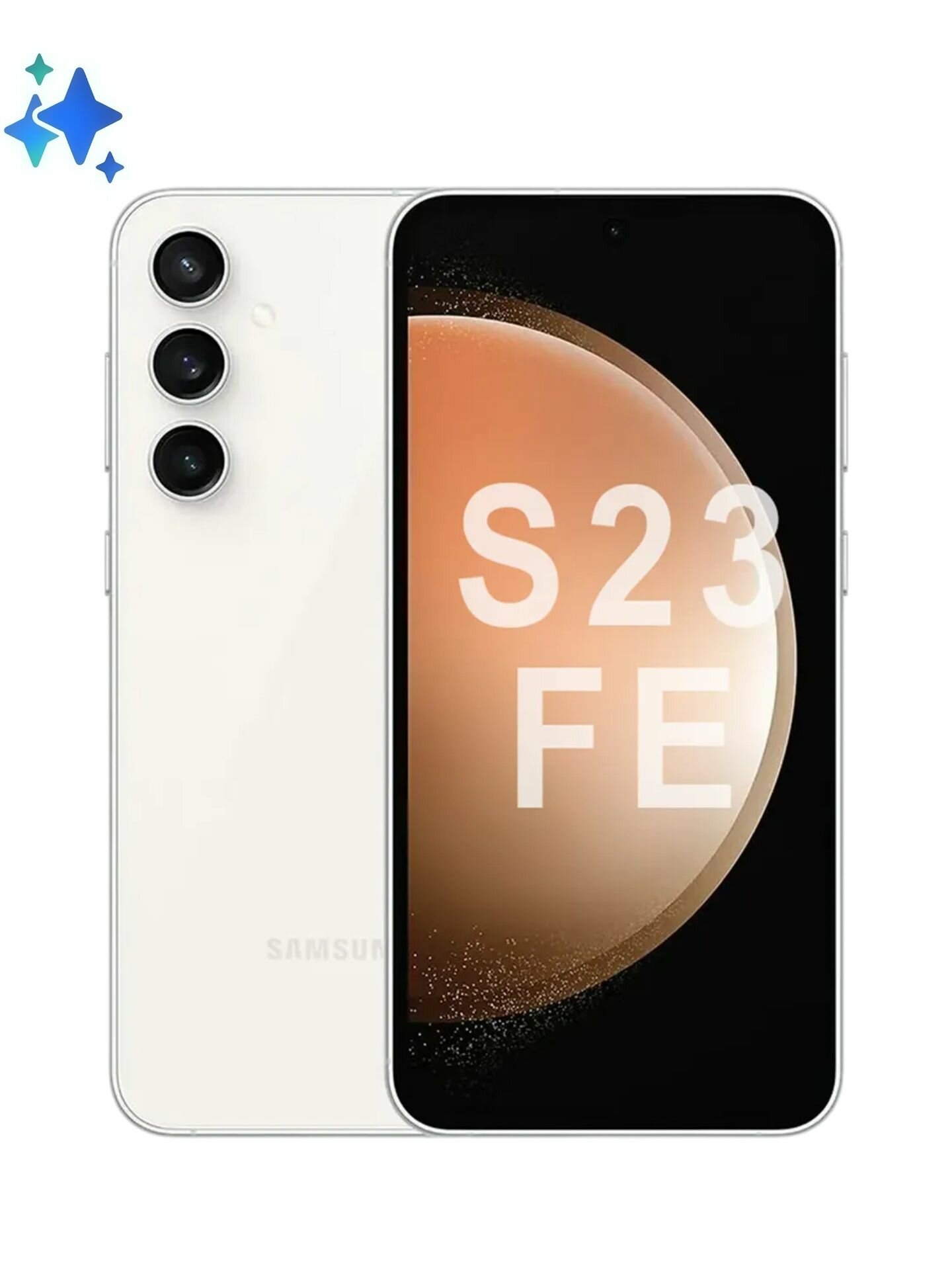 Смартфон Samsung Galaxy S23FE, 8ГБ, 256ГБ, NFC, тройная камера, белый