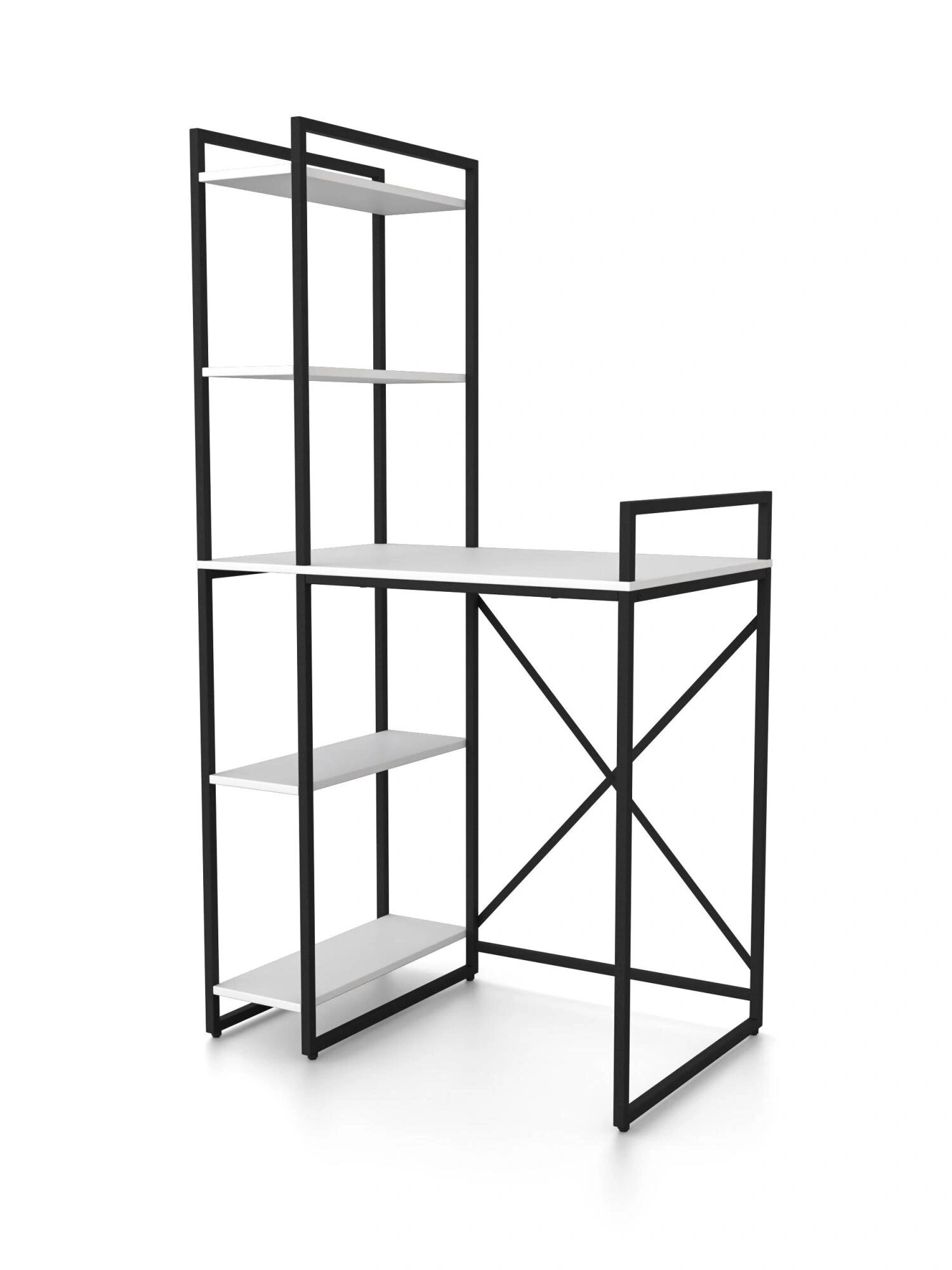 Стол-стеллаж для стиральной и сушильной машины RIDBERG мичиган (White/Black)